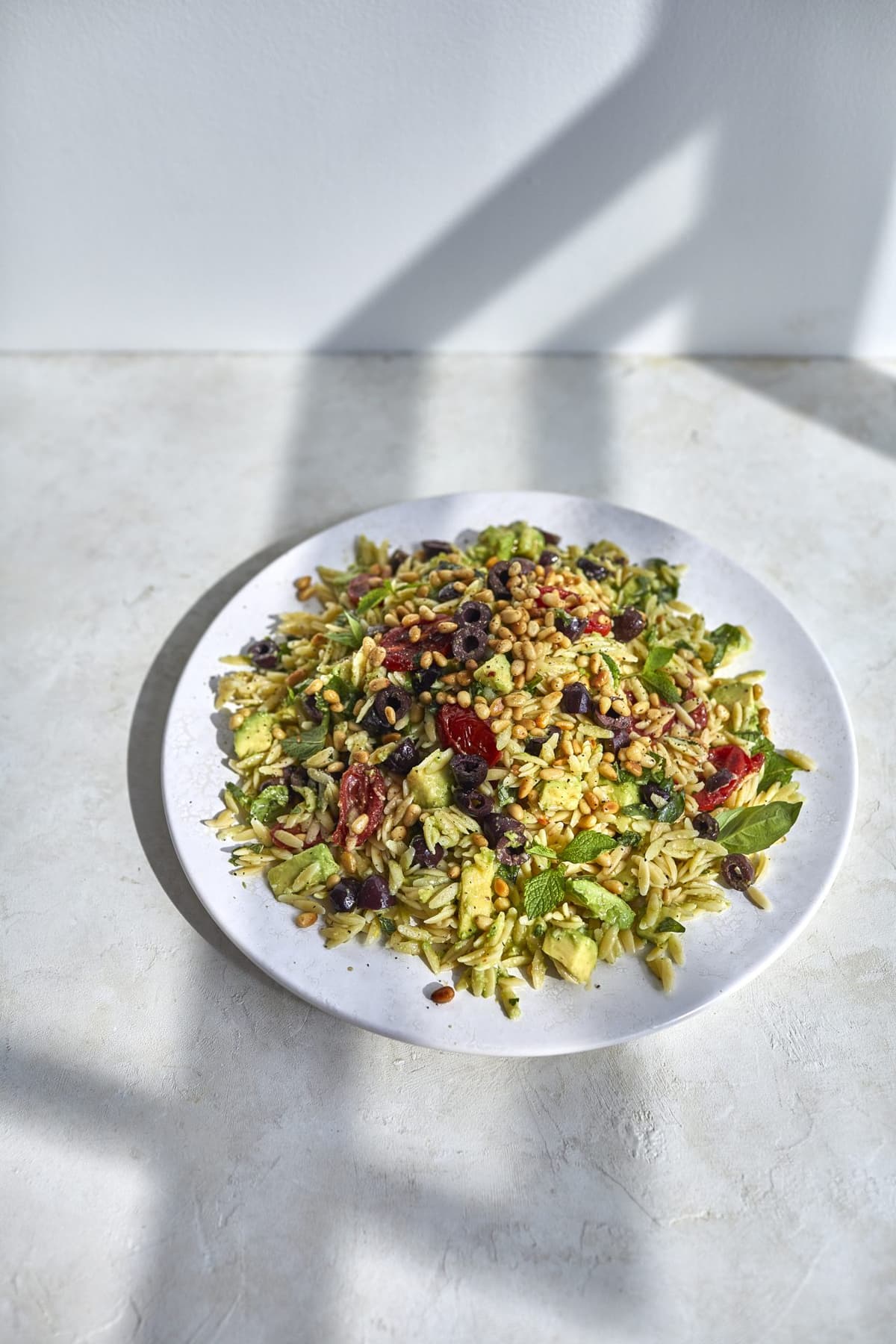 Warm Pasta Salad With Orzo • Mateo Kitchen